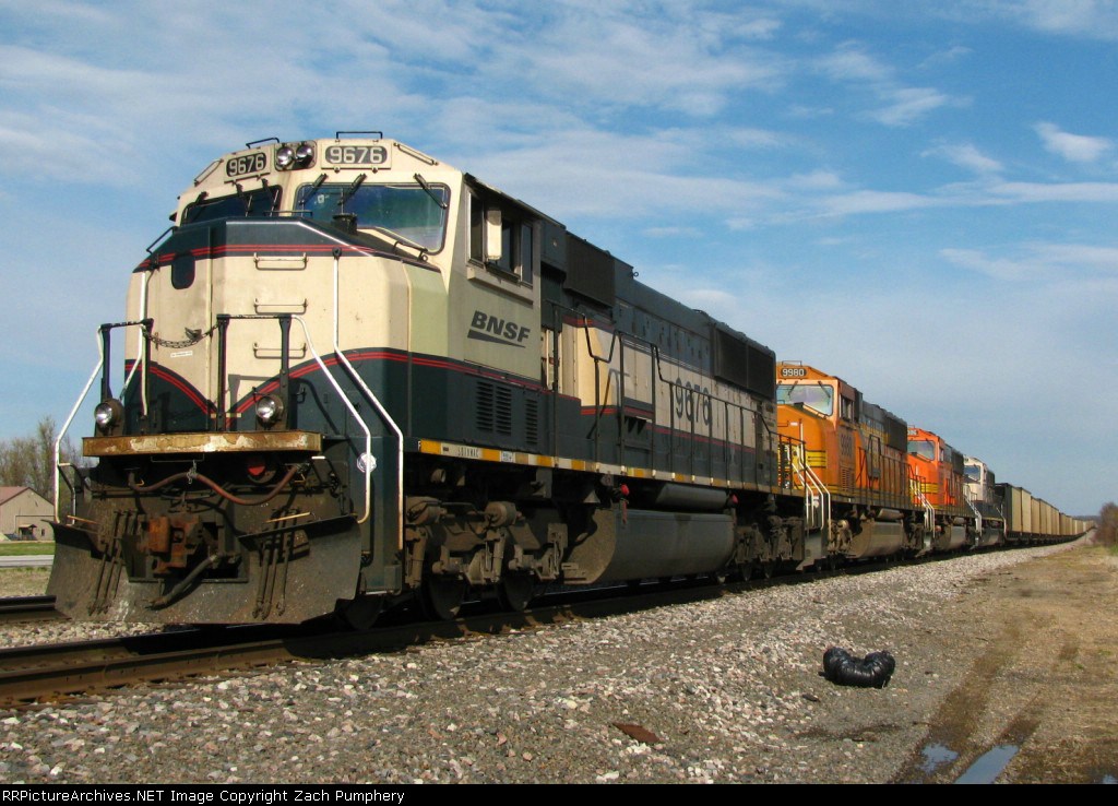 Tied Down Northbound BNSF Empty Coal Train